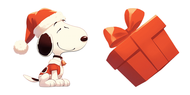 Snoopy Christmas Gift Cursor - Sweezy Custom Cursors