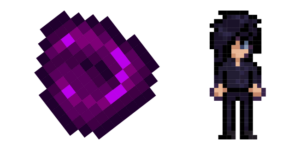 Stardew Valley Sebastian & Obsidian Pixel Cursor - Sweezy Custom Cursors