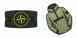 Stone Island Badge & Anorak Jacket Cursor - Sweezy Custom Cursors