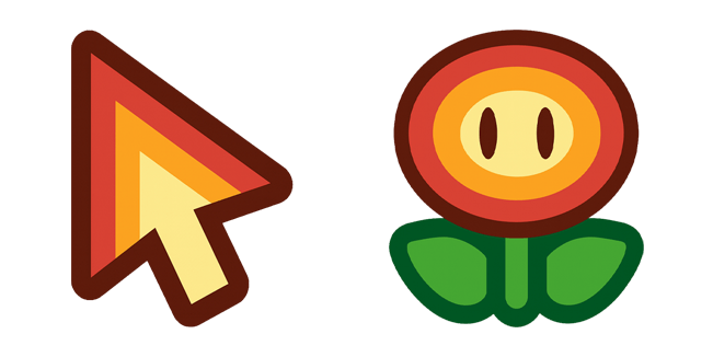 Super Mario Fire Flower Cursor - Sweezy Custom Cursors