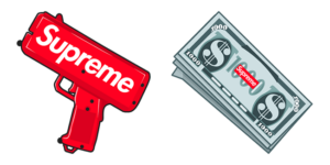 Supreme Gun & Money Cursor - Supreme Cursors - Sweezy Cursors