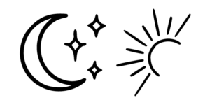 Tattoo Minimalist Moon & Sun Cursor - Tattoo Cursors - Sweezy