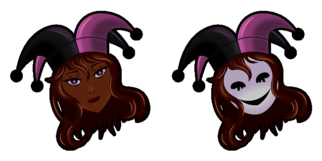 The Freak Circus Carol in Smiling Mask Animated Custom Cursor