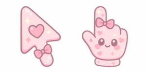Tiny Cutecore Arrow & Hand Cursor - Sweezy Custom Cursors