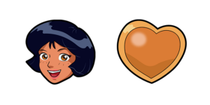Totally Spies Alexandra & Heart Cursor - Cartoons Cursors - Sweezy