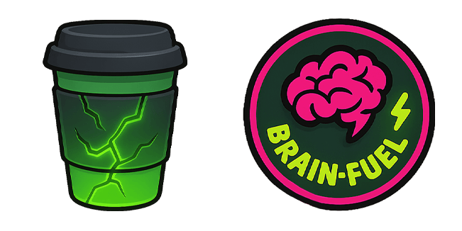 Toxic Coffee Brain Fuel Cursor - Sweezy Custom Cursors