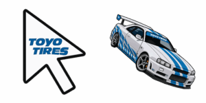 Toyo Tires & Nissan Skyline Cursor - Sweezy Custom Cursors