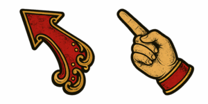 Vintage Circus Arrow Cursor - Sweezy Custom Cursors