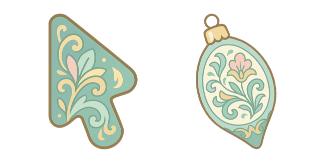 Frosted Glass Christmas Ball Ornament Cursor - Sweezy Custom Cursors