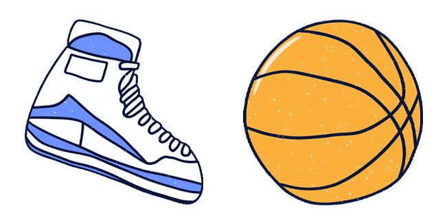 Green T-shirt & Basketball Ball Cursor - Sweezy Custom Cursors