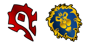 World of Warcraft Horde & Alliance Logo Cursor - Sweezy Cursors