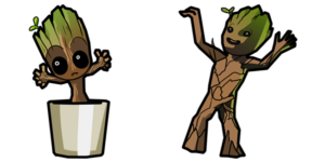 Baby Groot Cursor - Marvel Comics Cursors - Sweezy Custom Cursors