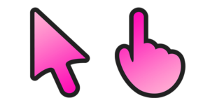 Barbie Pink Gradient Cursor - Sweezy Custom Cursors