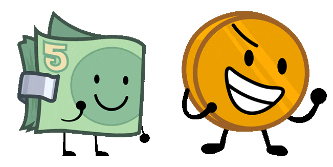 Battle for Dream Island Money & Coiny Animated Cursor - Sweezy