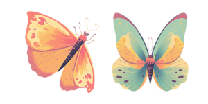 Beautiful Colorful Butterflies Cursor - Sweezy Custom Cursors