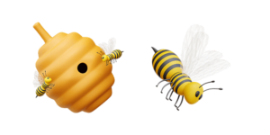 Bee Hive & Bee 3D Cursor - Sweezy Custom Cursors