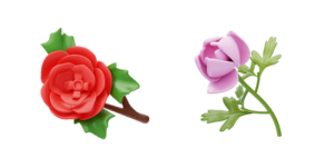 Begonia & Peony 3D Cursor - Sweezy Custom Cursors