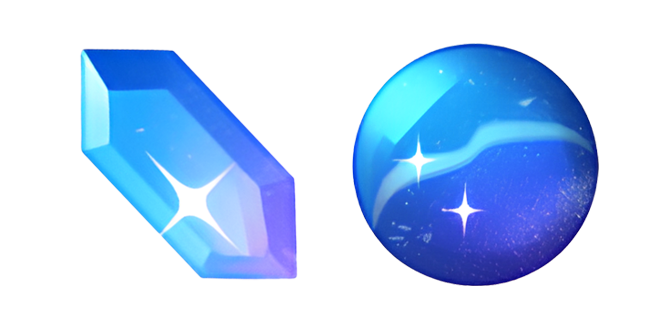 Blue Crystal & Orb Cursor - Sweezy Custom Cursors