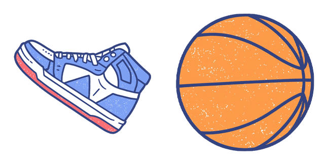 Green T-shirt & Basketball Ball Cursor - Sweezy Custom Cursors