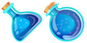 Blue Potion Flasks Cursor - Sweezy Custom Cursors