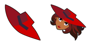 Carmen Sandiego & Hat Cursor - Sweezy Custom Cursors