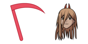 Chainsaw Man Power & Blood Scythe Cursor - Sweezy Cursors