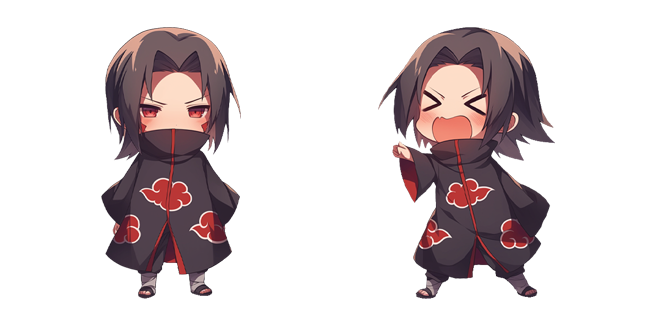 Chibi Itachi Uchiha Akatsuki Ninja Naruto Cursor - Sweezy Custom Cursors