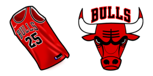 Chicago Bulls Form & Logo Cursor - Sports Cursors - Sweezy Cursors