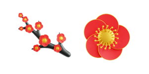 Japanese Cherry Blossom 3D Cursor - Sweezy Custom Cursors