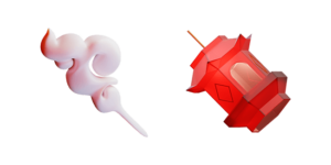 Chinese Cloud & Red Lantern 3D Cursor - Sweezy Custom Cursors