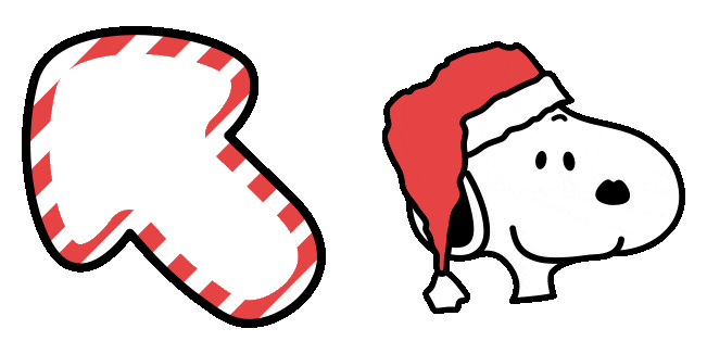 Christmas Snoopy & Arrow Animated Cursor - Sweezy Cursors