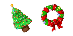 Christmas Tree & Christmas Wreath Cursor - Sweezy Custom Cursors