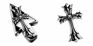 Chrome Hearts Cross & Arrow Cursor - Sweezy Cursors