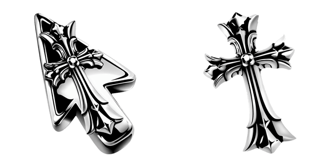 Chrome Hearts Cross & Arrow Cursor - Sweezy Cursors