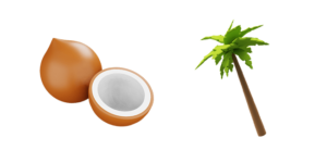 Coconut & Palm Tree 3D Cursor - Sweezy Custom Cursors