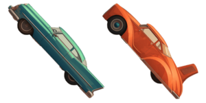 Colorful Retro Cars Cursor - Sweezy Custom Cursors