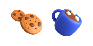 Cookies & Hot Chocolate 3D Cursor - Sweezy Custom Cursors