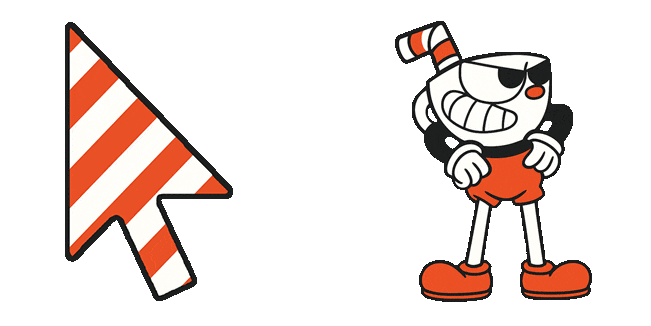 Cuphead & Arrow Animated Cursor - Cuphead Cursors - Sweezy