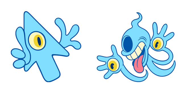 Cuphead Mugman Set Cursor - Cuphead Cursors - Sweezy Cursors
