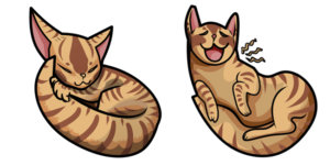 Cute Sleepy Kitty Cursor - Sweezy Custom Cursors