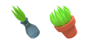 Decorative Plant 3D Cursor - Sweezy Custom Cursors