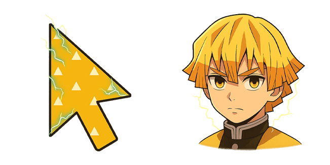 Demon Slayer Zenitsu Agatsuma Electrical Cursor - Sweezy Custom Cursors