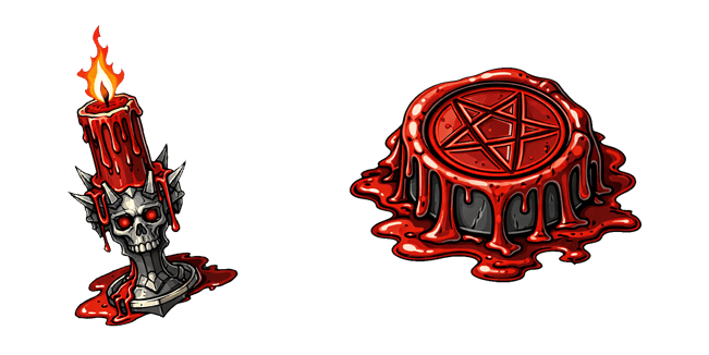 Demoncore Ritual Candle & Pentagram Cursor - Sweezy Cursors