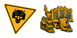 Dinotrux Dozer Cursor - Dinotrux Cursors - Sweezy Cursors