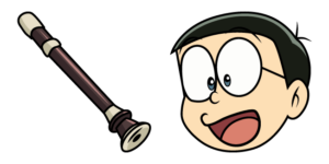 Doraemon Nobita & Flute Cursor - Anime Cursors - Sweezy Cursors