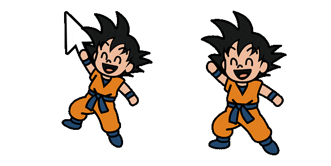 Dragon Ball Z Goku Minimalist Animated Cursor - Sweezy Cursors