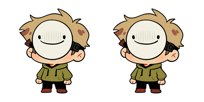 Dream SMP Chibi Dream Animated Cursor - Sweezy Cursors