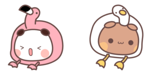 Dudu & Bubu in Funny Bird Hats Cursor - Sweezy Custom Cursors