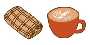 Fall Aesthetic Coffee & Blanket Cursor - Autumn Cursors - Sweezy