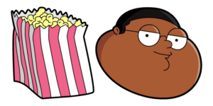 Family Guy Cleveland Brown Jr. & Popcorn Cursor - Sweezy